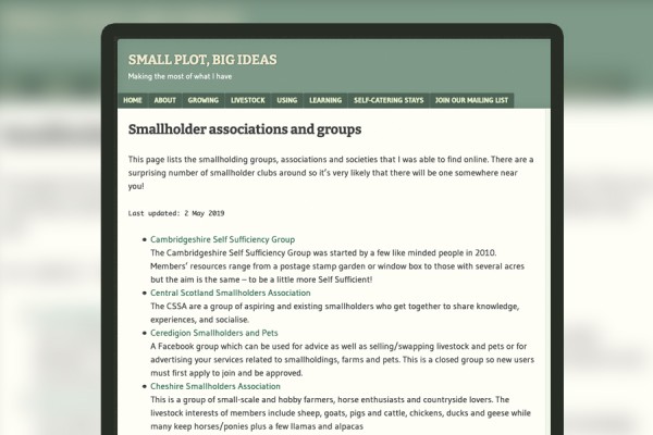 Find your nearest UK Smallholder Association - Welcome to Sustainable ...