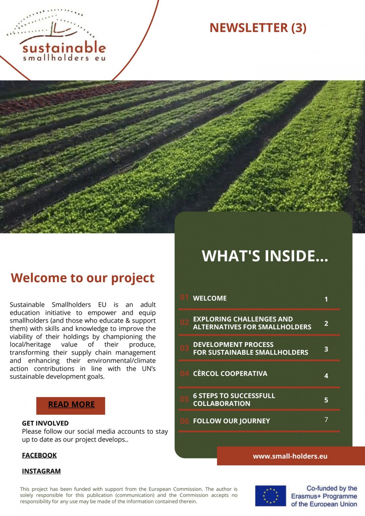 Newsletter 3 - Welcome to Sustainable Smallholders